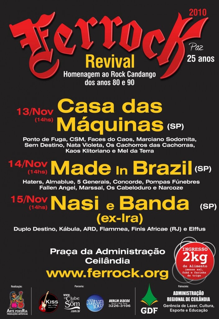 Ferrock incendeia a Ceilândia com revival do rock candango dos anos 80 ...